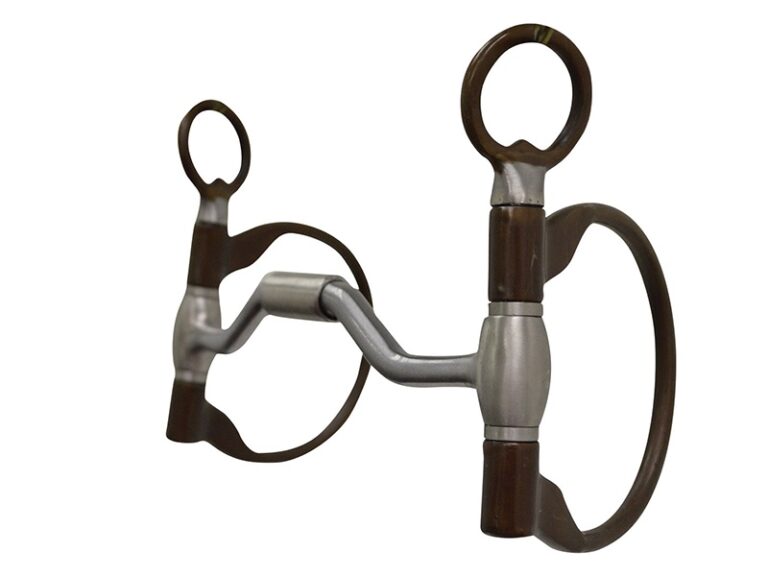 Metalab FG Clinician Ported Hinged D-Ring Snaffle Bit | Pakenham Western