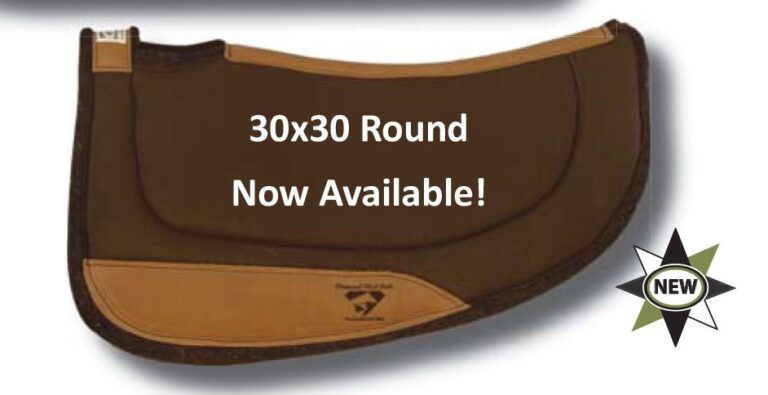Diamond Wool Pad Contour Ranch Round CR65 30x30 1" Thick | Pakenham Western