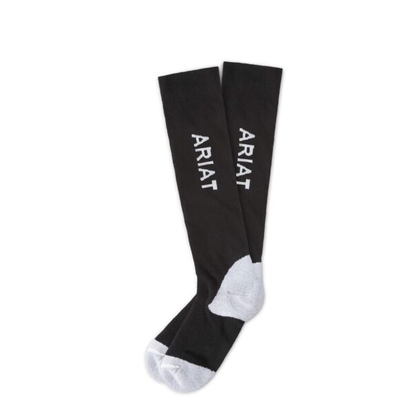 Ariat Men's Socks 'AriatTEK' Performance Black/White | Pakenham Western