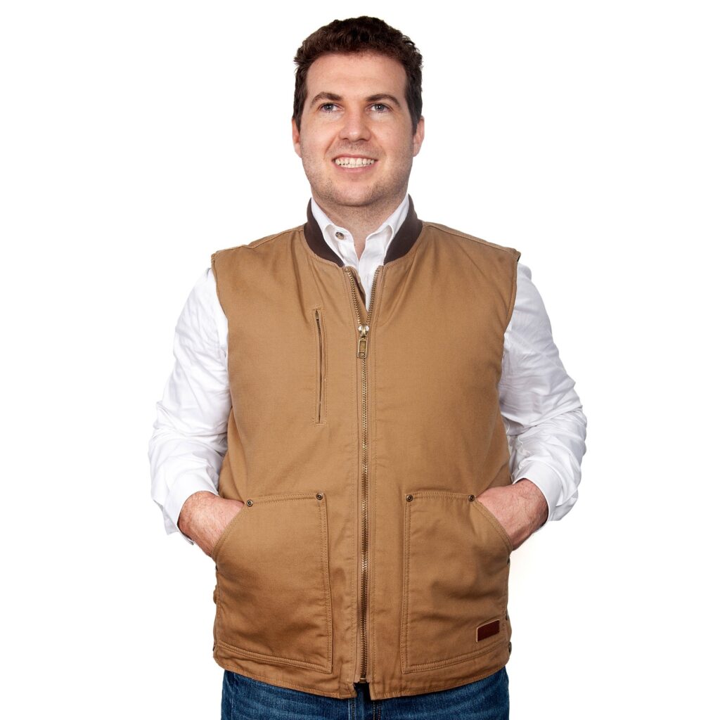 Just Country Men's Vest 'Diamantina' Khaki or Chocolate | Pakenham Western