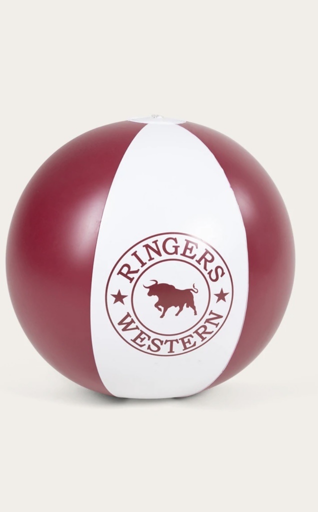 Ringers Western Keppel Beach Ball - Maroon | Pakenham Western