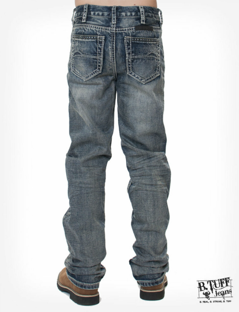 B Tuff Boy's Jeans 'Steel' Mid Rise Boot Cut | Pakenham Western