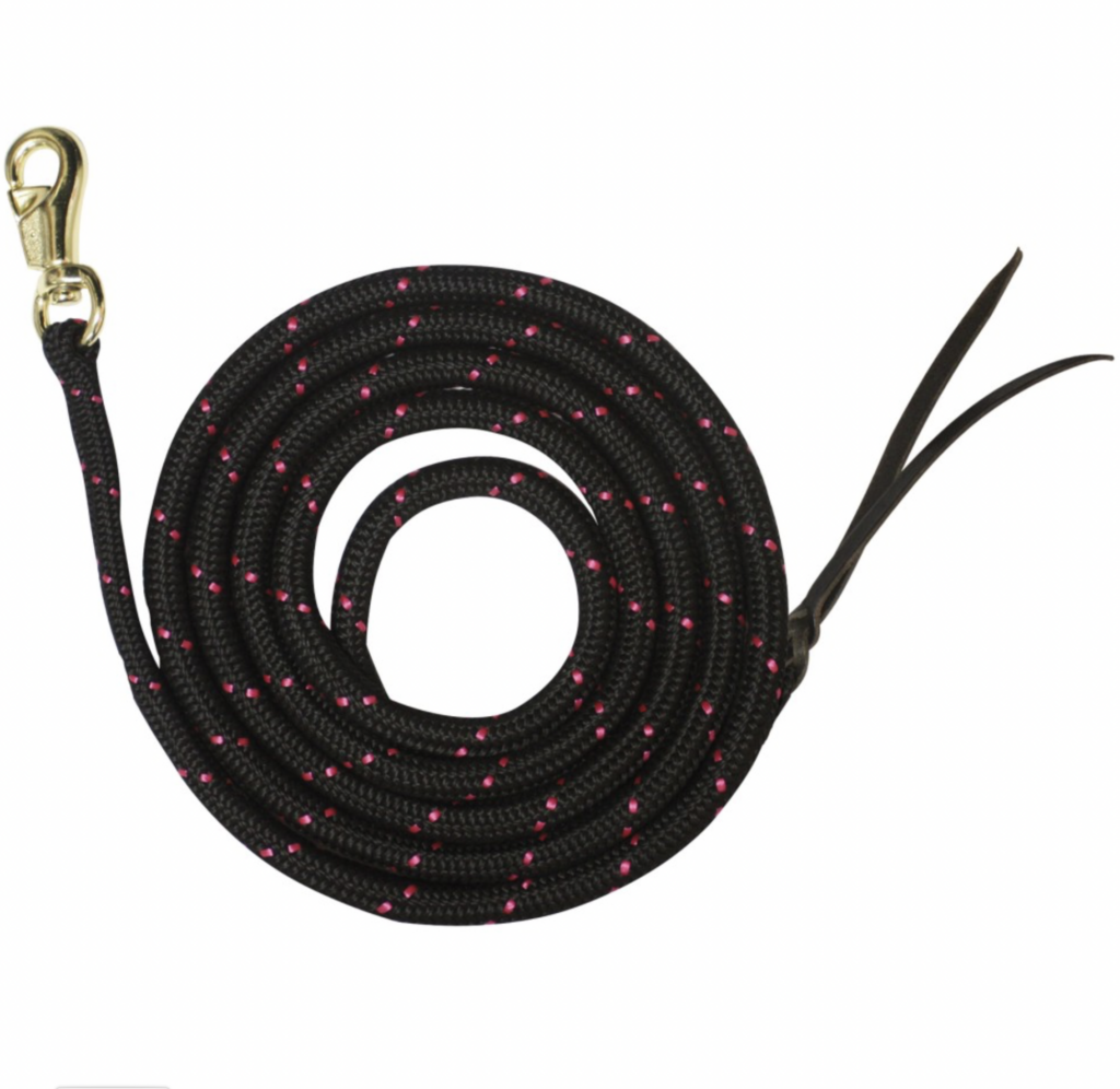 Bambino Training Lead Rope Black/Pink 16mm | Pakenham Western