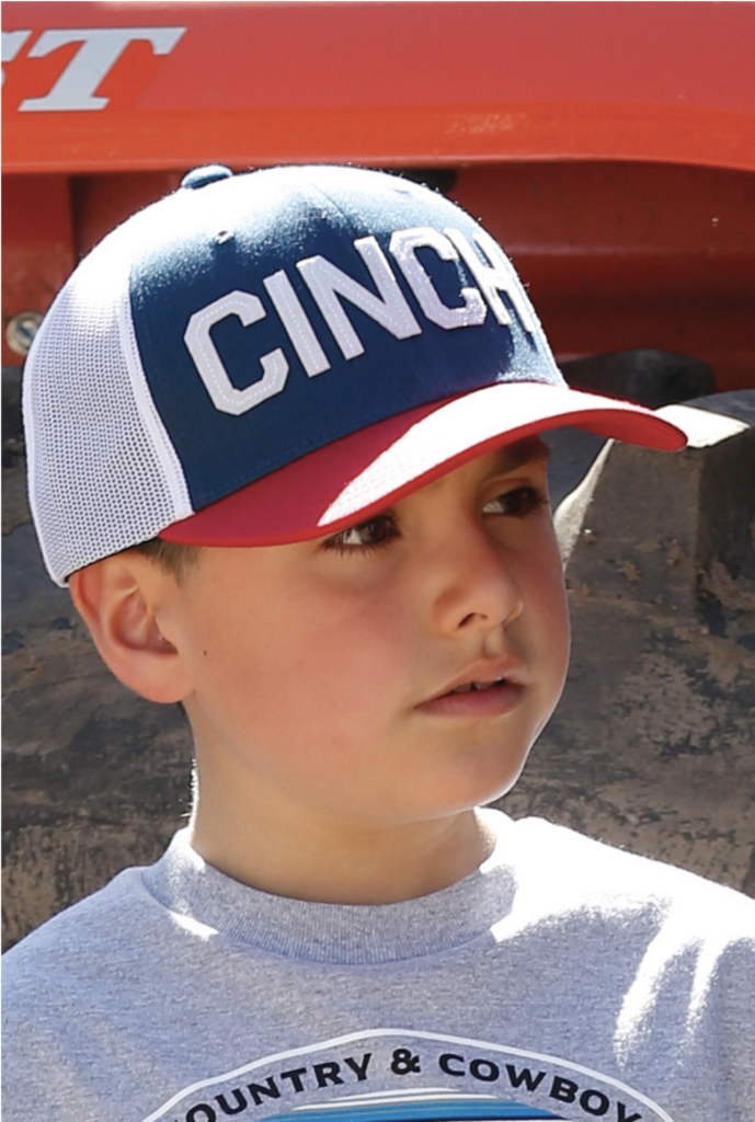 Cinch Cap Youth Navy/White/Red MCC0606011CLEARANCE !! | Pakenham Western