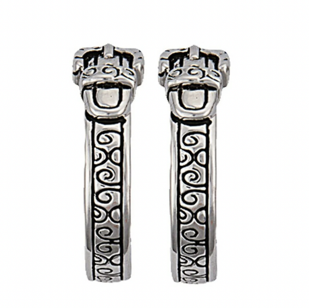 Montana Silversmiths Belt and Buckle Hoop Earrings ER1853 | Pakenham ...