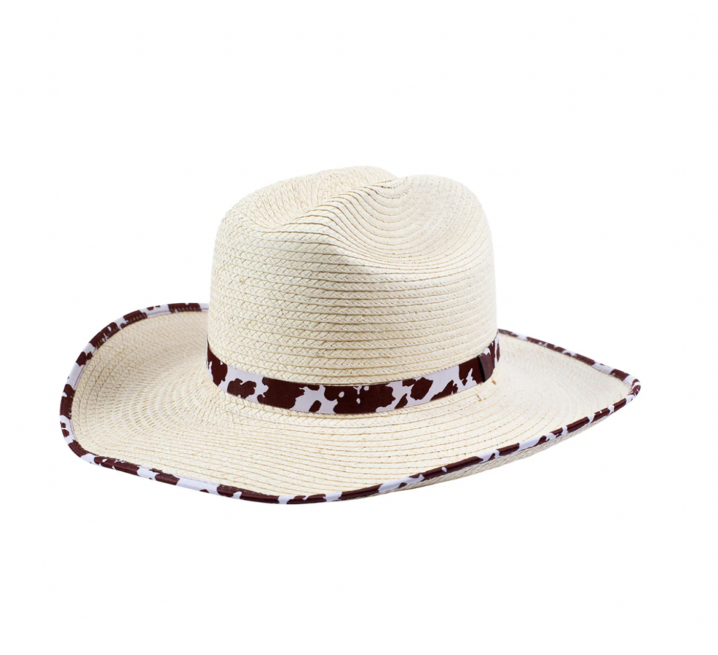 SunBody Kid's 'Cattleman' Guatemalan Palm Leaf Cowboy Hat Cowide ...