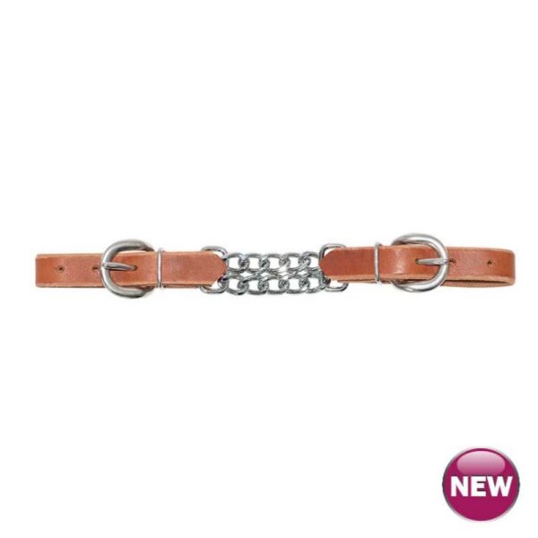Cowboy Tack Curb Strap 5/8" Harness Leather 3" Double Chain | Pakenham ...