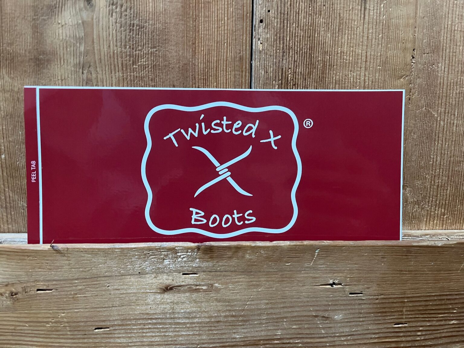 Twisted X Logo Sticker Deep Red | Pakenham Western