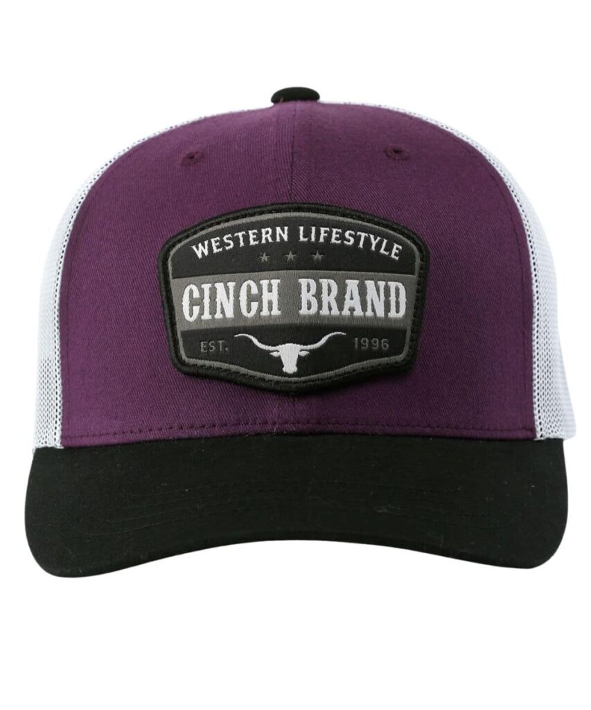 Cinch Cap 'Western Lifestyle' Purple/Black MCC0660630 PUR | Pakenham ...