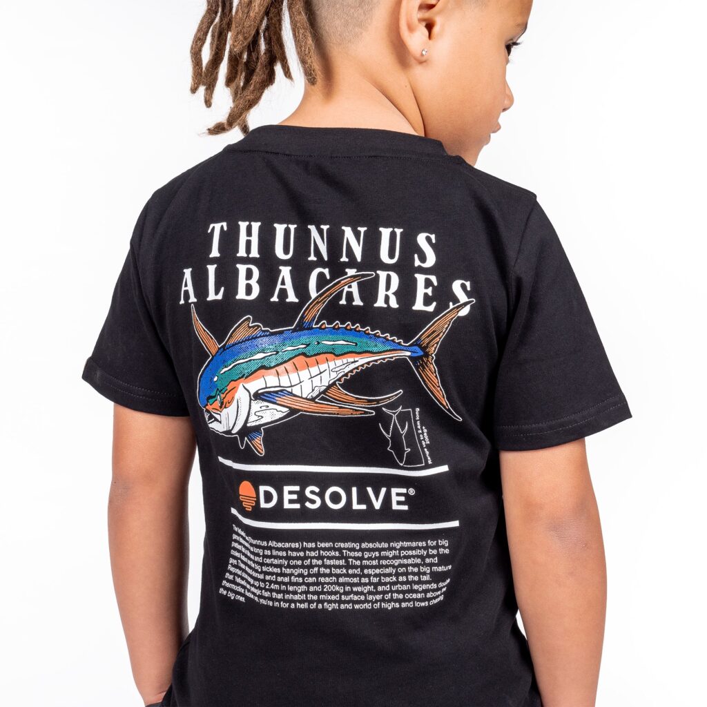 Desolve Kid's Tee Albacares Black CLEARANCE !! | Pakenham Western