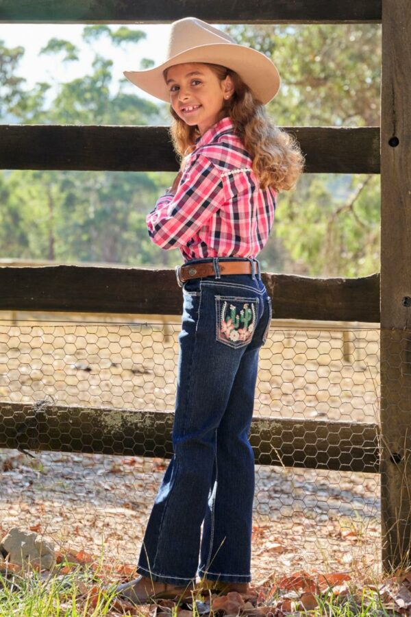 Pure Western Girl's Jeans 'Zoe' Bootcut Midnight | Pakenham Western