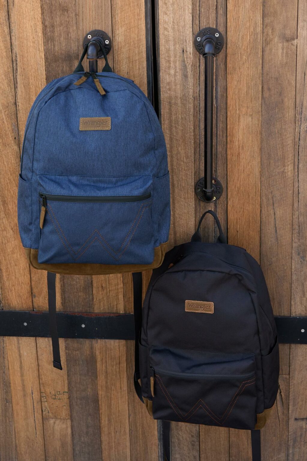 Wrangler Backpack 'Jessie' Black/Tan or Navy/Tan X5S1988BPK | Pakenham ...