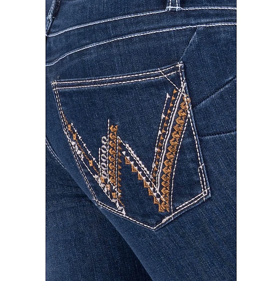 Wrangler Women's Jeans 'Amelia' Q Baby Booty Up Boot Cut Indigo ...